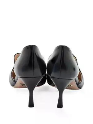 Prada D'orsay Pointed-toe Pumps - Black