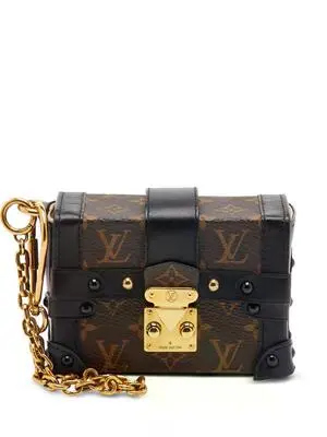 LOUIS VUITTON Monogram Trunk Clutch Bag - Brown