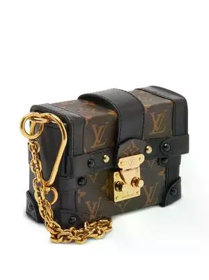 LOUIS VUITTON Monogram Trunk Clutch Bag - Brown