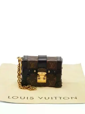 LOUIS VUITTON Monogram Trunk Clutch Bag - Brown