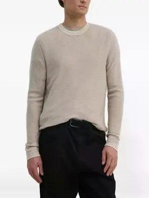 Guess Waffle Knit Crew Neck Sweater