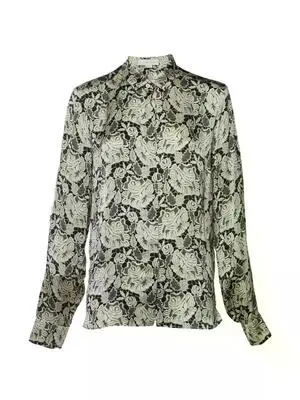 Stella McCartney Floral Lace-print Silk Shirt