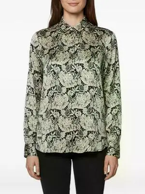 Stella McCartney Floral Lace-print Silk Shirt