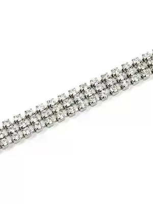 Dolce & Gabbana Crystal Embellished Chain-link Belt - Silver