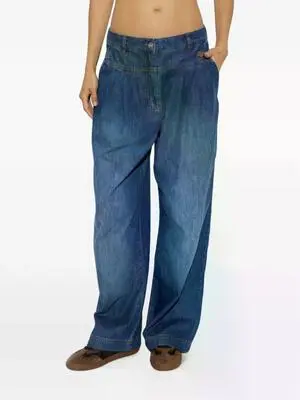 Munthe Pleated Wide-leg Jeans