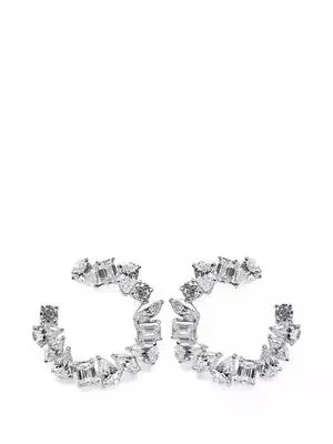 FANTASIA BY DESERIO Multi-shape Swirl Earrings - Silver