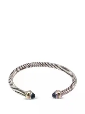 David Yurman Cable Flex Blue Onyx Bracelet - Silver