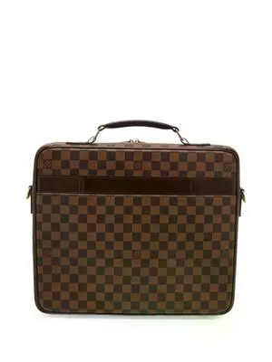 LOUIS VUITTON 2008 Porte Ordinateur Sabana Patterned Briefcase - Brown
