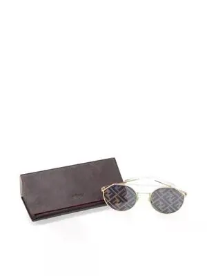 Fendi Zucca Round Sunglasses