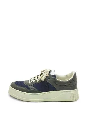 Gucci Interlocking-gg Platform Sneakers - Grey