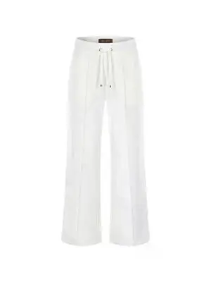 MOORER Drawstring Pintuck-detail Track Pants - White