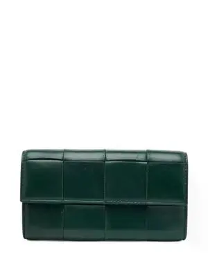 Bottega Veneta Cassette Intrecciato Wallet - Green