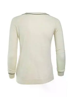 Max Mara Contrast-trim Button-front Cardigan - Neutrals