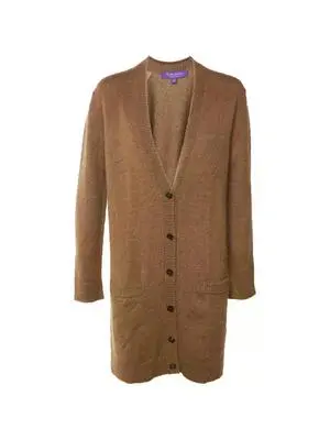 Ralph Lauren Button-up Long Cardigen-coat - Brown