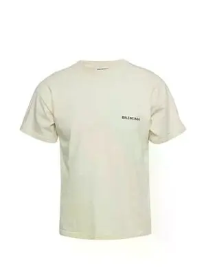 Balenciaga Logo-print T-shirt - Neutrals
