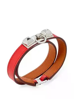 Hermès Rivale Double Tour Bracelet - Red