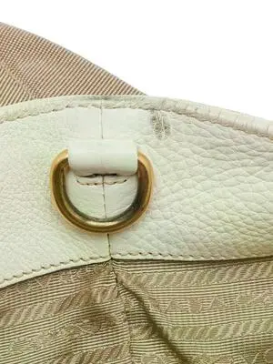 Prada Canapa Studded Two-way Handbag