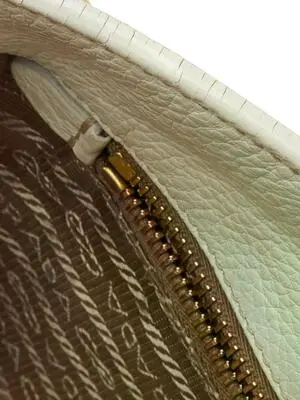 Prada Canapa Studded Two-way Handbag