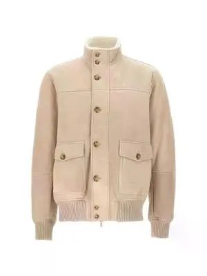 VOLFAGLI FIRENZE Trevi Shearling-lined Suede Jacket
