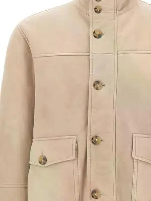 VOLFAGLI FIRENZE Trevi Shearling-lined Suede Jacket