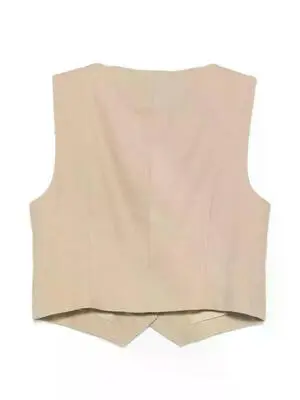 I BLUES V-neck Button-up Waistcoat