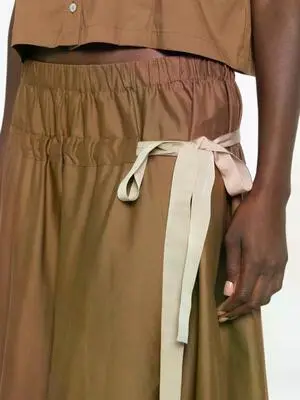 I BLUES Midi Skirt With Side Bow Detail