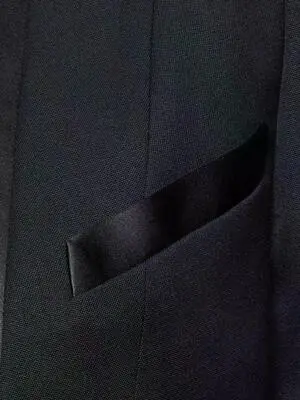 Balmain Satin-trim Open-front Blazer