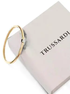 TRUSSARDI Crystal-embellished T-motif Bangle