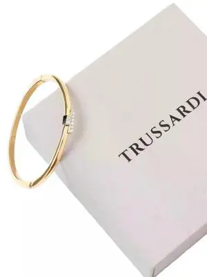 TRUSSARDI Crystal-embellished T-motif Bracelet - Gold