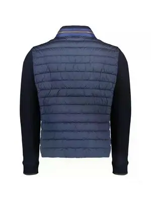 MOORER Suede Panel Quilted Jacket