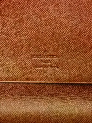 LOUIS VUITTON 1991 Monogram Pochette Rabat 23 Clutch Bag