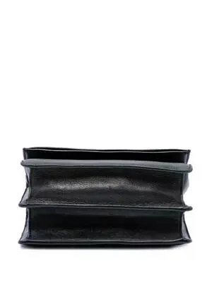 Saint Laurent Calfskin Monogram Sunset Crossbody Bag - Black