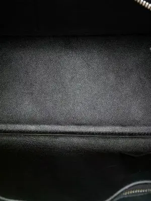 Celine Medium Bicolor Leather Handbag - Black