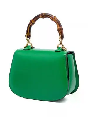 Gucci Bamboo Top Handle Bag Satchel - Green