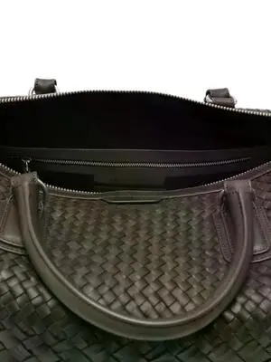 Officine Creative Woven Leather Holdall