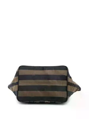 Fendi Pequin Canvas Tote Bag