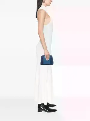 Prada 2013-2026 Bicolor Saffiano Dome Clutch Bag