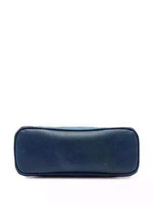 Prada 2013-2026 Bicolor Saffiano Dome Clutch Bag