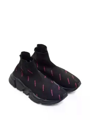 Balenciaga Speed Slip-on Sneakers With Logo Print