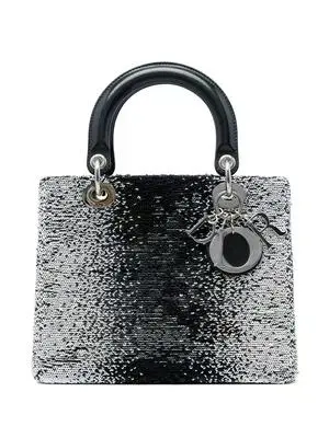 DIOR 2013 Medium Sequins Lady Dior Satchel