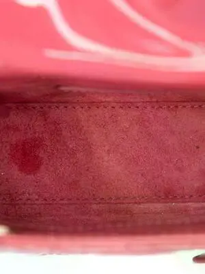 Dior Patent Cannage Lady Satchel - Red