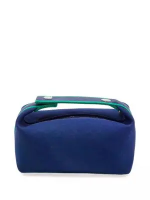 Hermès Bride-a-brac Toile H Logo-embroidered Clutch Bag