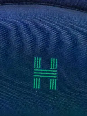 Hermès Bride-a-brac Toile H Logo-embroidered Clutch Bag - Blue