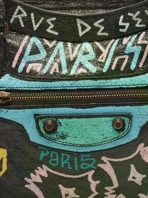 Balenciaga Graffiti Classic City Shoulder Bag