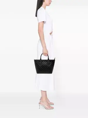 Gucci 2000-2015 Small Guccissima Convertible Tote Satchel - Black