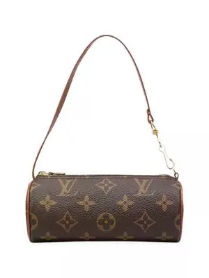 LOUIS VUITTON 1990-2010 Monogram Papillon Pochette Handbag - Brown