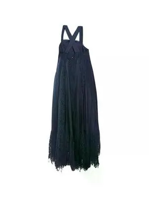 Loewe X Paula's Ibiza Lace-detail Maxi Dress - Blue