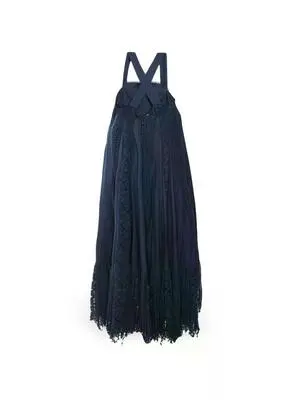Loewe X Paula's Ibiza Lace-detail Maxi Dress - Blue