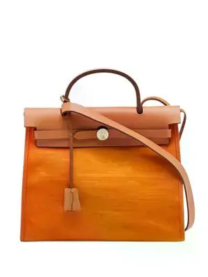 Hermès 31 Herbag Zip Tote Bag - Orange
