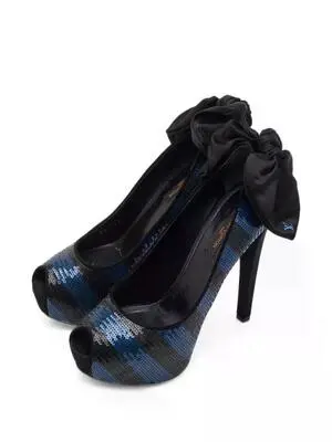 LOUIS VUITTON Sequin-embellished Peep-toe Sandals